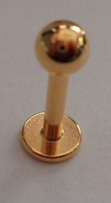 vertical labret ring gold