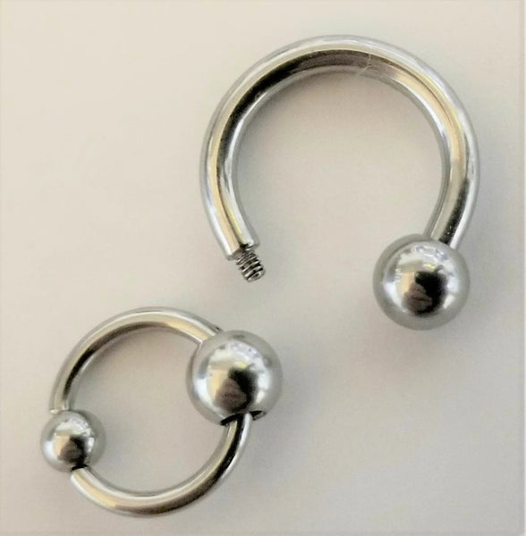 2G 4G 6G 8G 10G 12G 14G Male Genital Horseshoe Doorknocker Jewelry PA ...