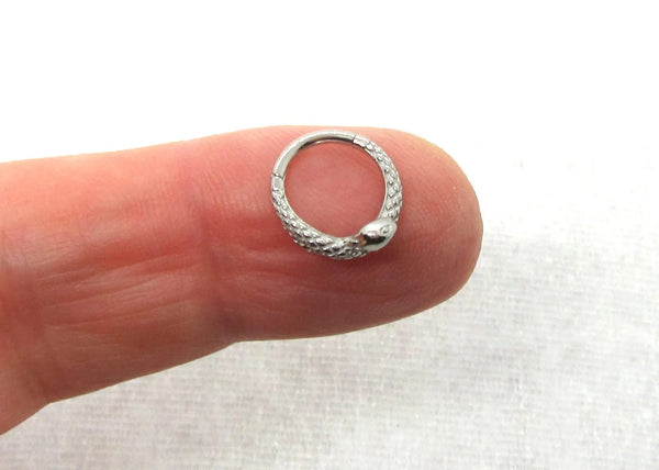 16G Snake Bites Labret Lip Ring Bottom Side Lip Ring Horseshoe 16 Gaug ...